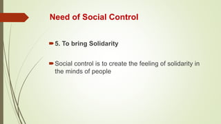 Social control | PPTX