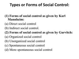 Social control | PPTX