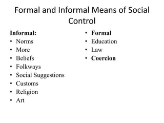 Social control | PPTX