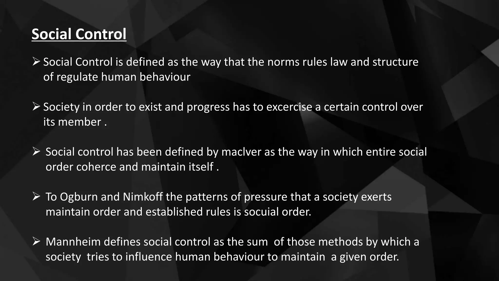 Social control | PPTX