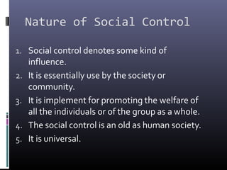 Social Control | PPT
