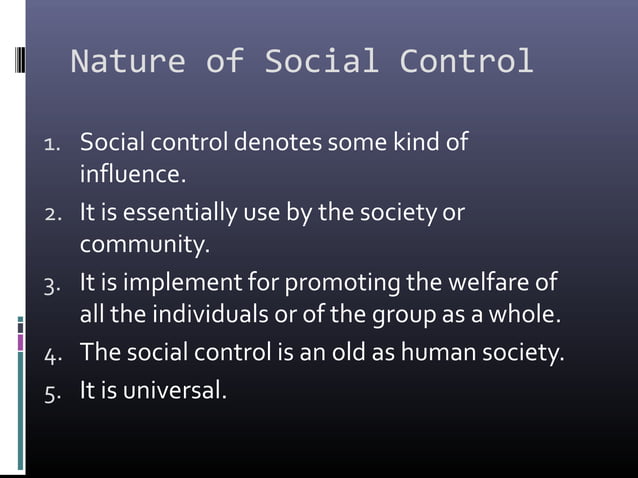 Social Control | PPT