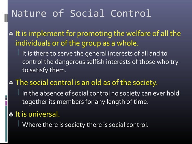 Social Control | PPT