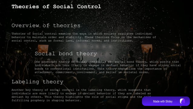 social control presentation on a sociological point of view | PPT