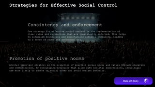 social control presentation on a sociological point of view | PPT