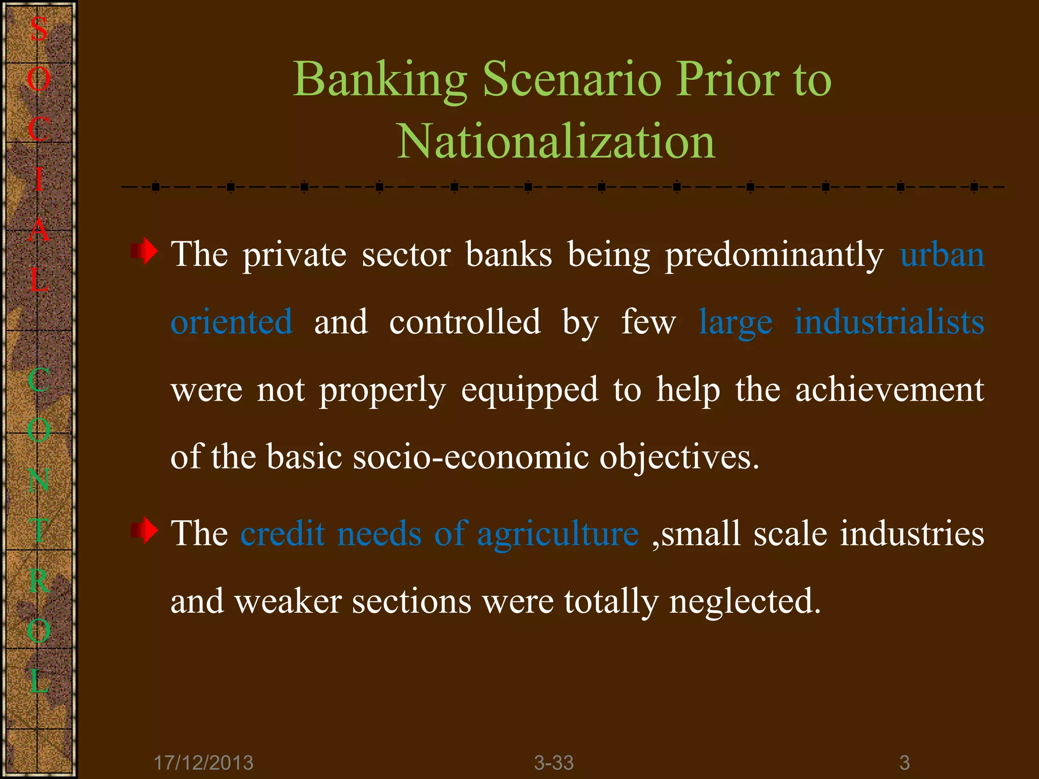Social control and nationalization of banks. pptx.vasanth gowda uas ...