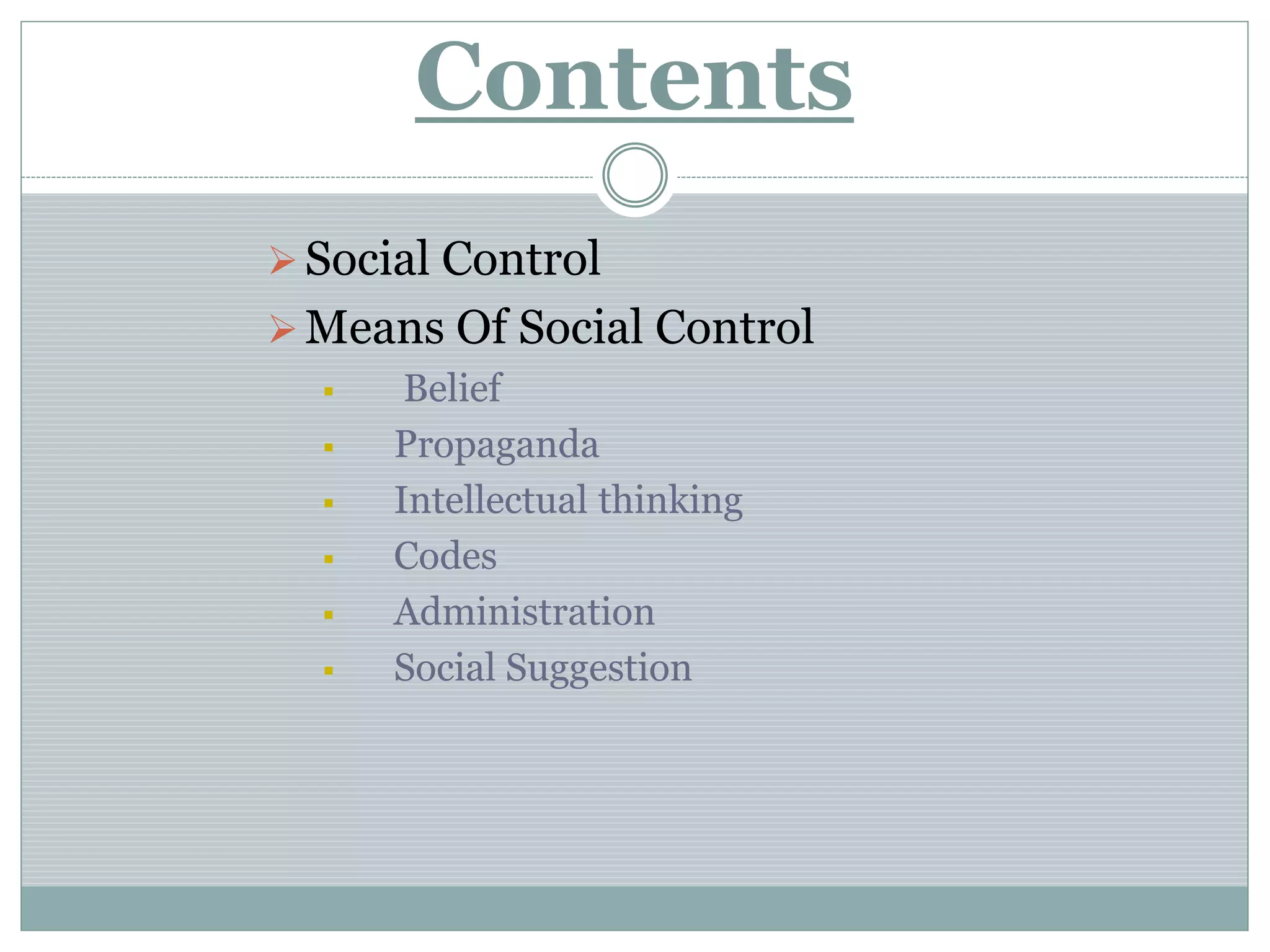 Social Control | PPTX