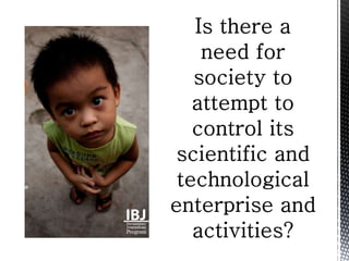 Social Control of Science and Technology | PPTX