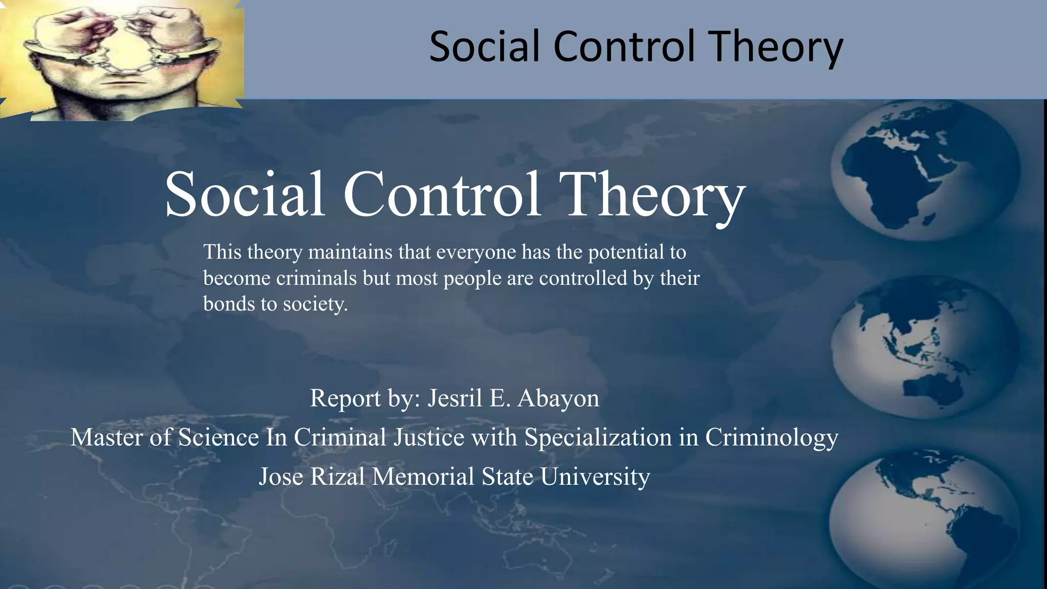 Social control theory with Philippines setting | PPTX