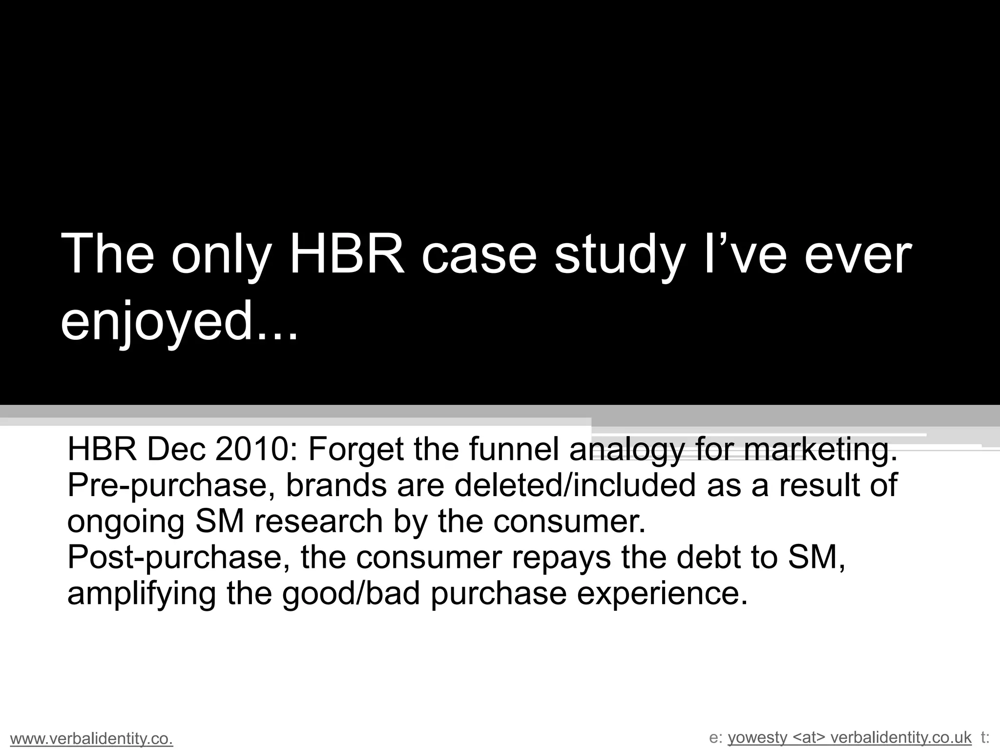 Verbal Identity: Your brand's in a conversation with consumers (Whether you like it or not) | PPTX