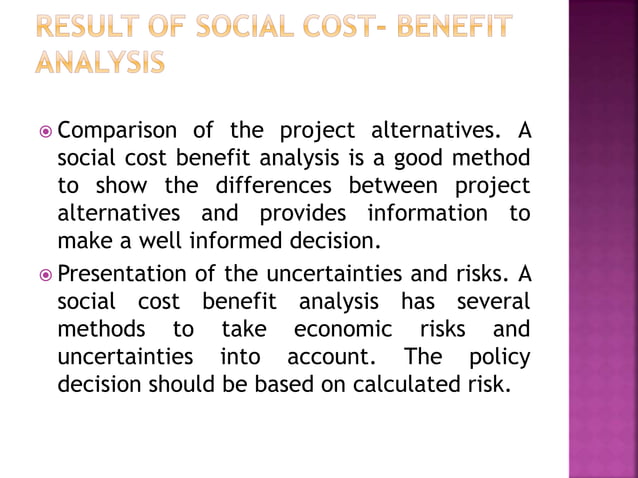 Social cost benefit analysis By Dr. Satyanarayan Pandey | PPT