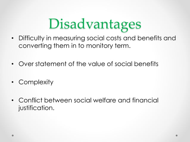 Social cost benefit analysis (scba) | PPTX