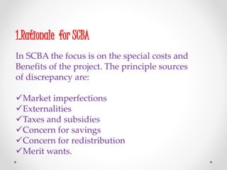 Social cost benefit analysis (scba) | PPTX