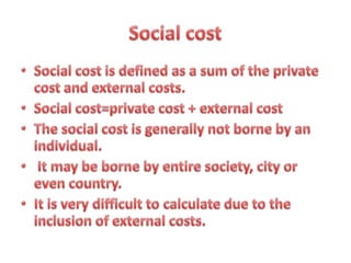 Social costs and benefits | PPT