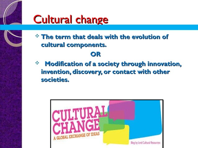 Social cultural changes pptx | PPT