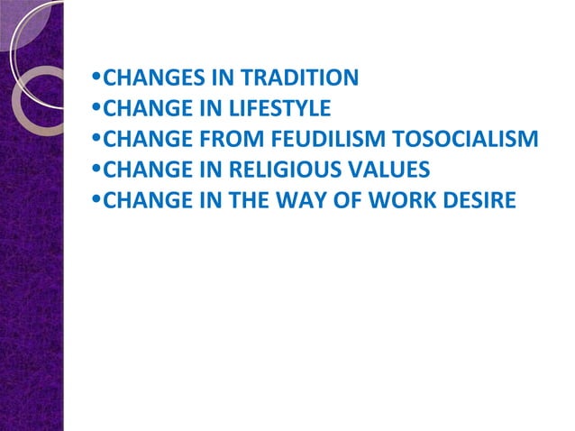 Social cultural changes pptx | PPT