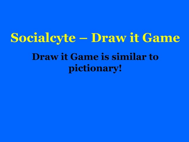Draw It Game | PPT