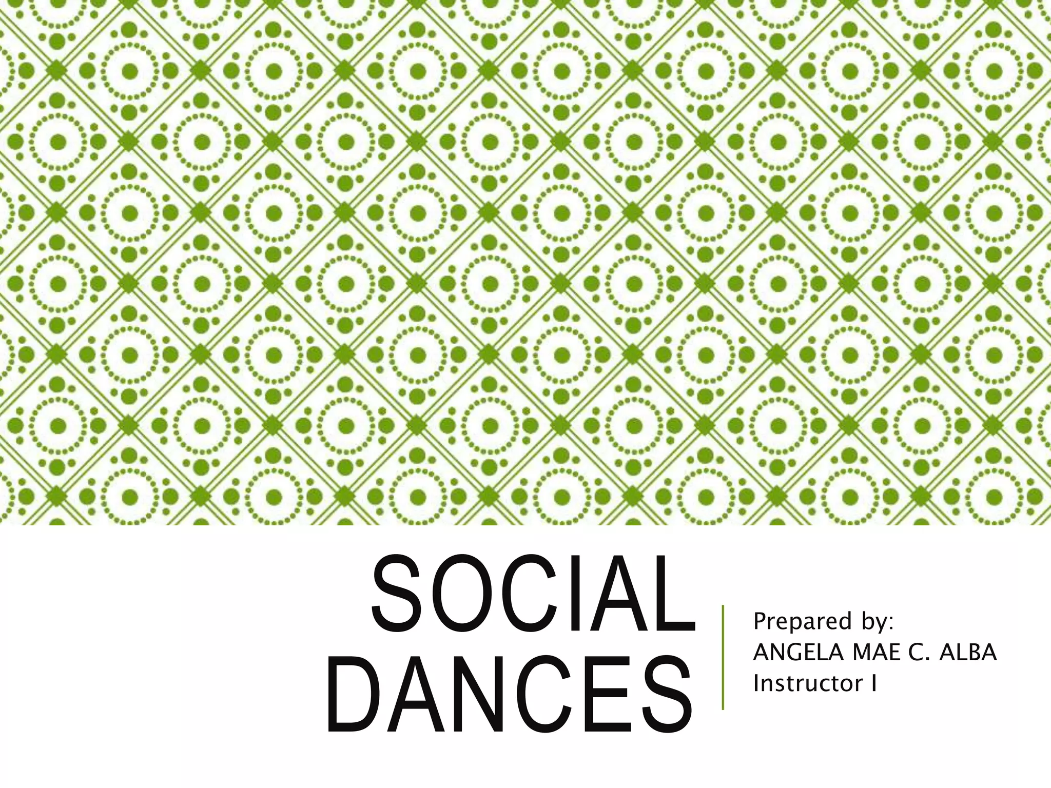 Social Dances | PPTX