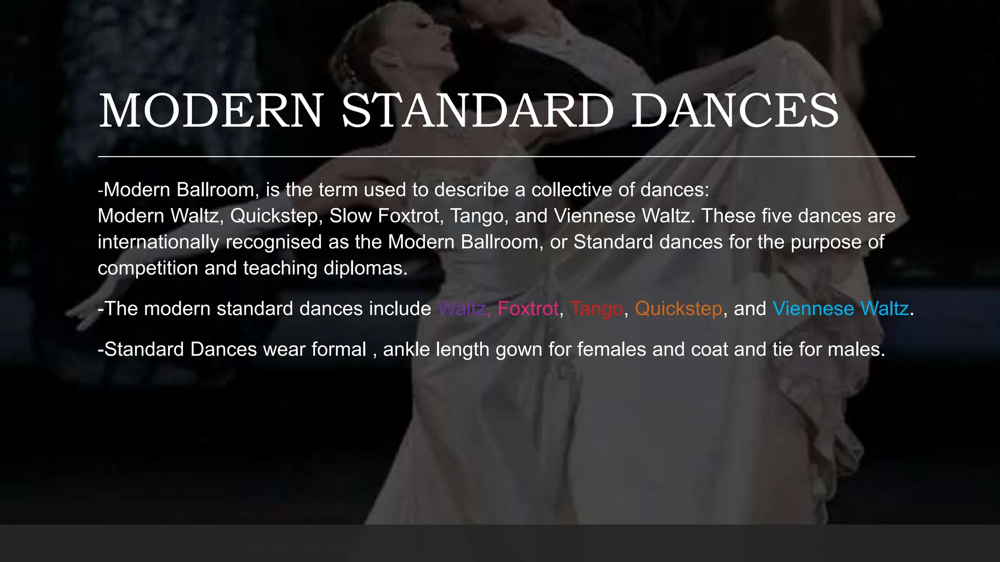 CLASSIFICATION OF SOCIAL DANCES powerpoint | PPTX
