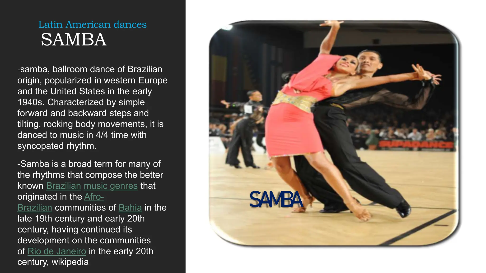 CLASSIFICATION OF SOCIAL DANCES powerpoint | PPTX