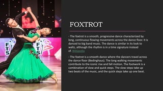 CLASSIFICATION OF SOCIAL DANCES powerpoint | PPTX