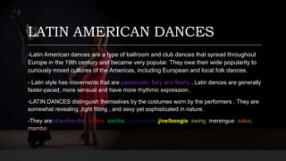 CLASSIFICATION OF SOCIAL DANCES powerpoint | PPTX