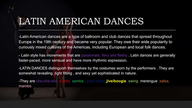 CLASSIFICATION OF SOCIAL DANCES powerpoint | PPTX