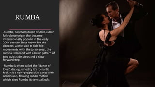 CLASSIFICATION OF SOCIAL DANCES powerpoint | PPTX