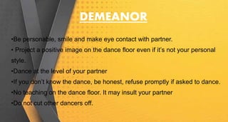 Social dances and Dance Mixers | PPTX
