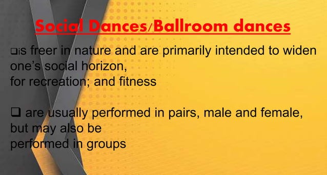 Social dances and Dance Mixers | PPTX