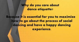 Social dances and Dance Mixers | PPTX