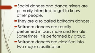 Social Dances and Dance Mixers powerpoint | PPTX