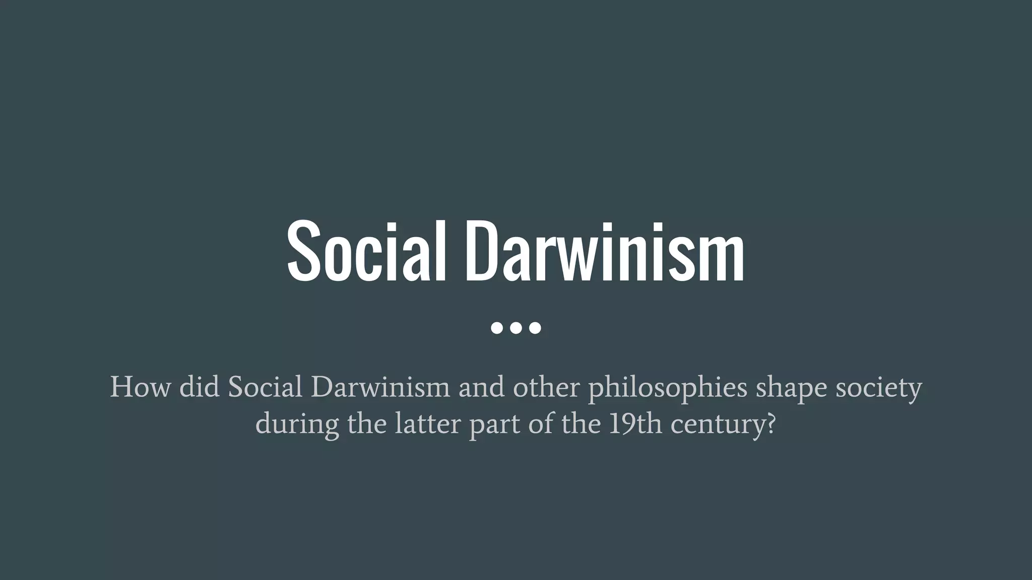 Social Darwinism | PDF