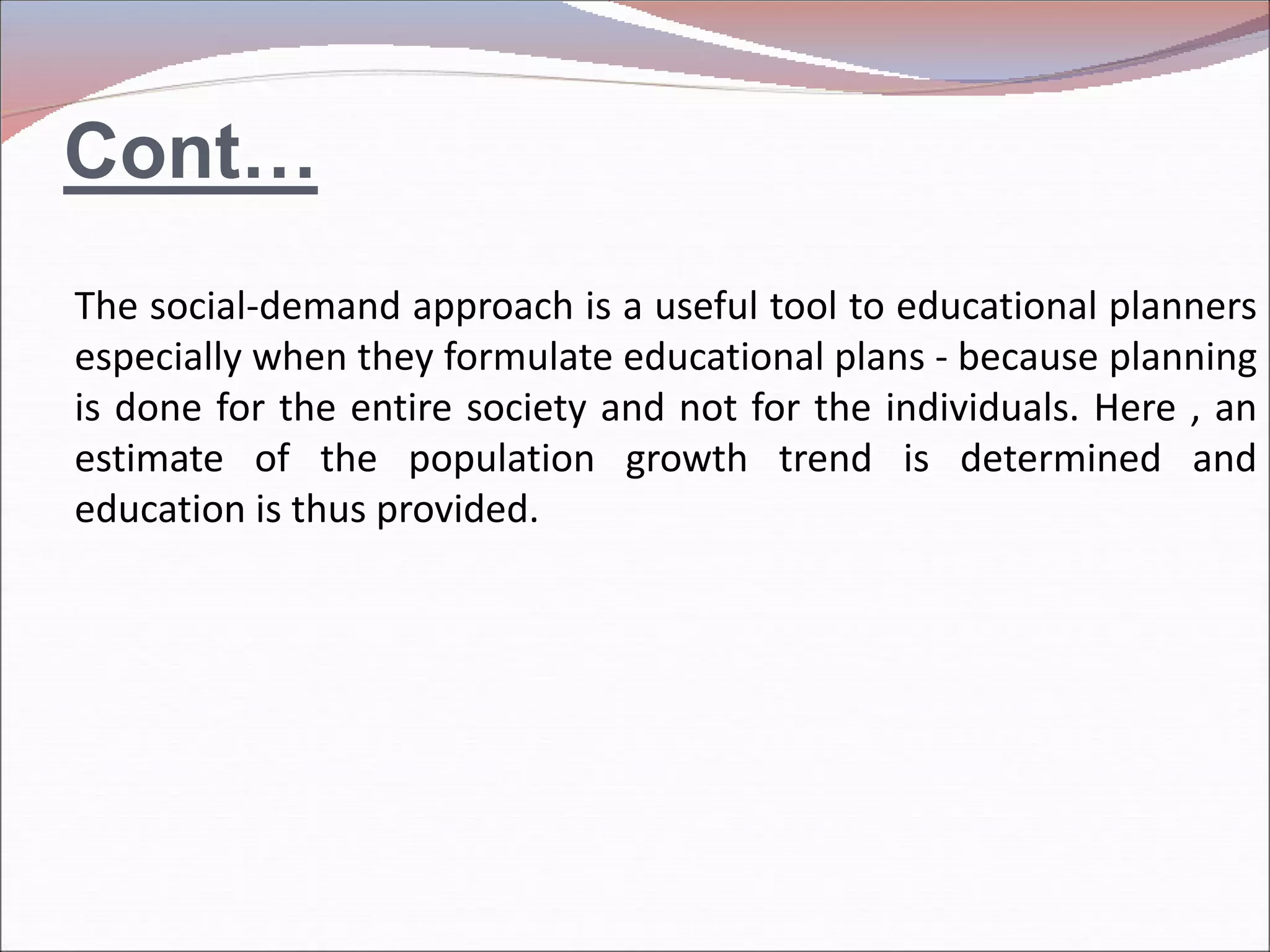 Social demand approach | PPTX