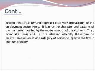 Social demand approach | PPTX