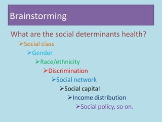 Social determinants of health | PPT