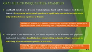Social determinants of health and oral health | PPTX