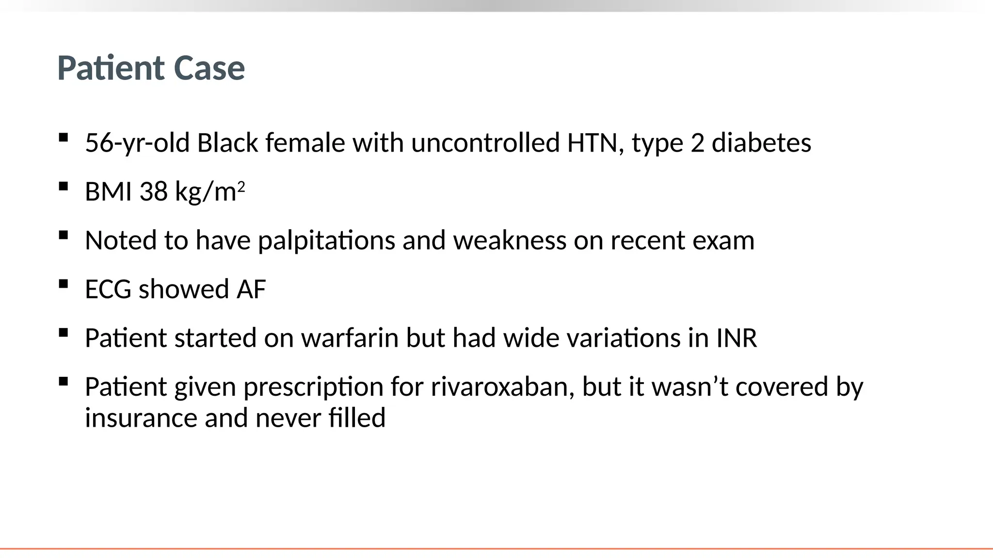 Social Determinants of Health in Non Valvular Atrial Fibrillation NVAF.pptx