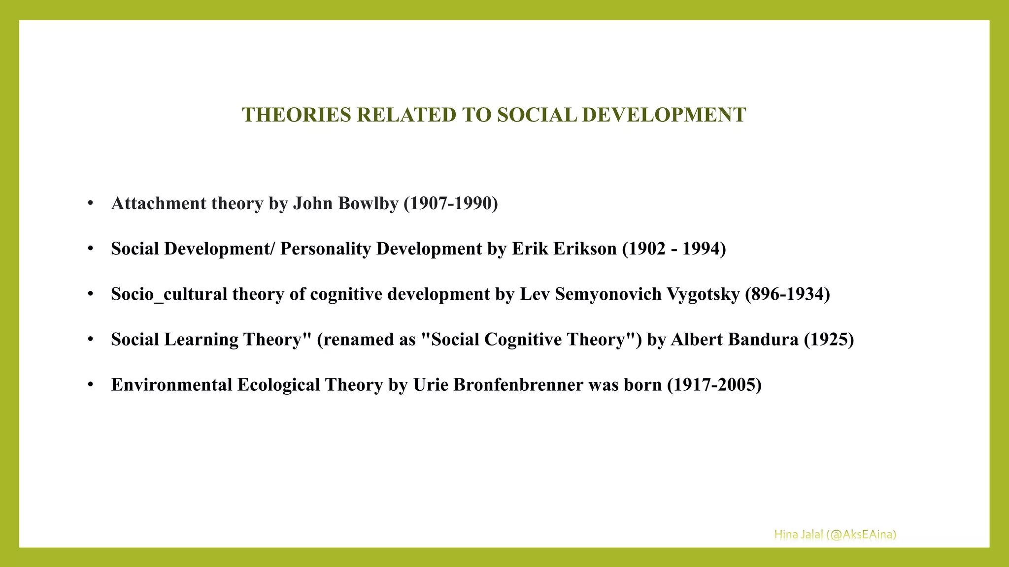 Social development | PPT | Free Download