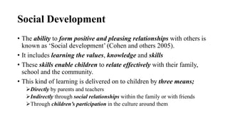 Social development | PPT