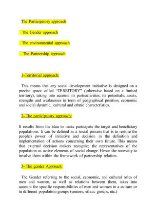 Social development approaches | PDF