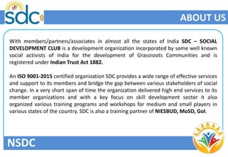 ABOUT SOCIAL DEVELOPMENT CLUB | PPSX | Business | Business and Finance