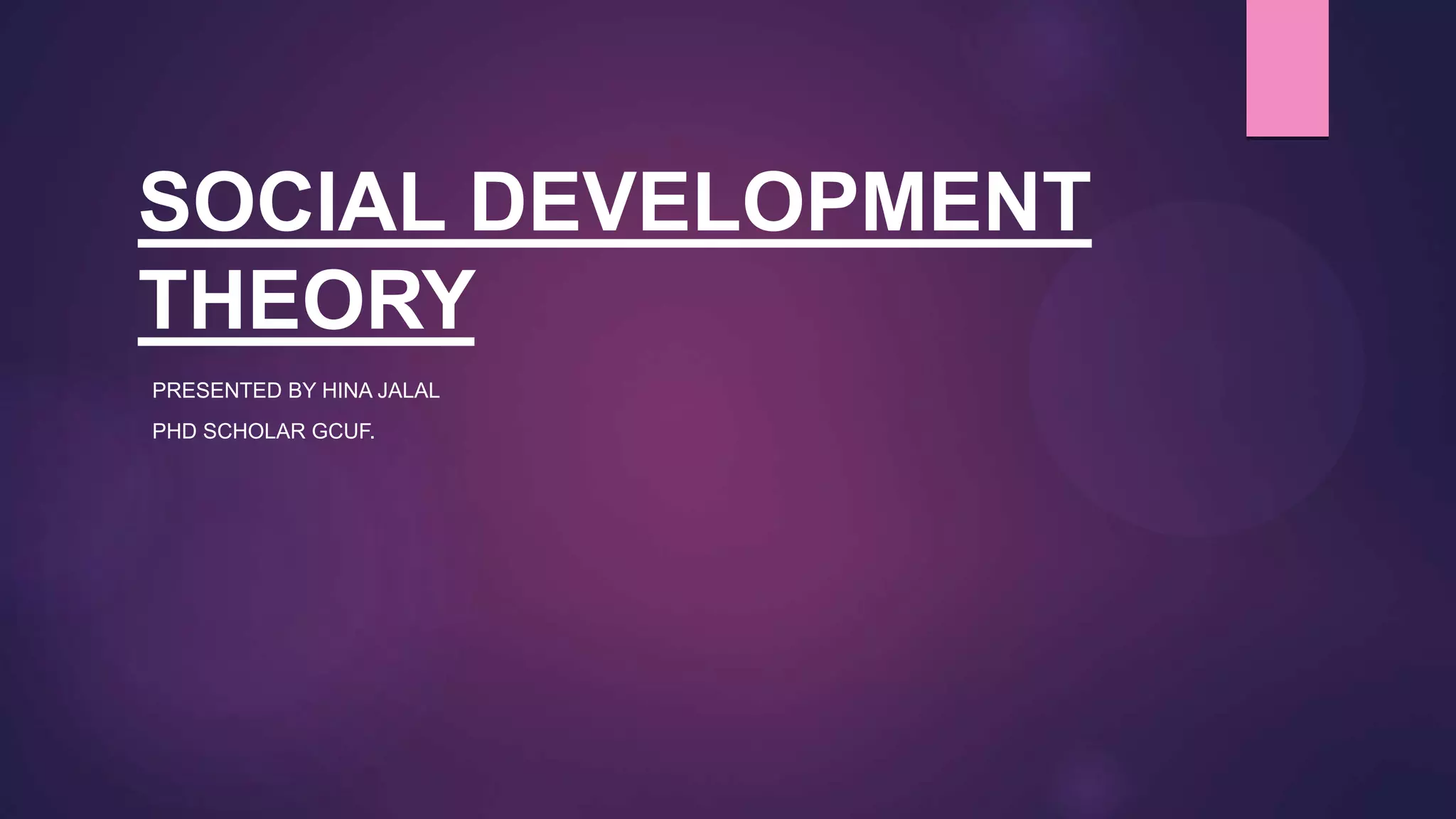 Social development theory by Vygotsky | PPT