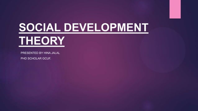 Social development theory by Vygotsky | PPT | Education