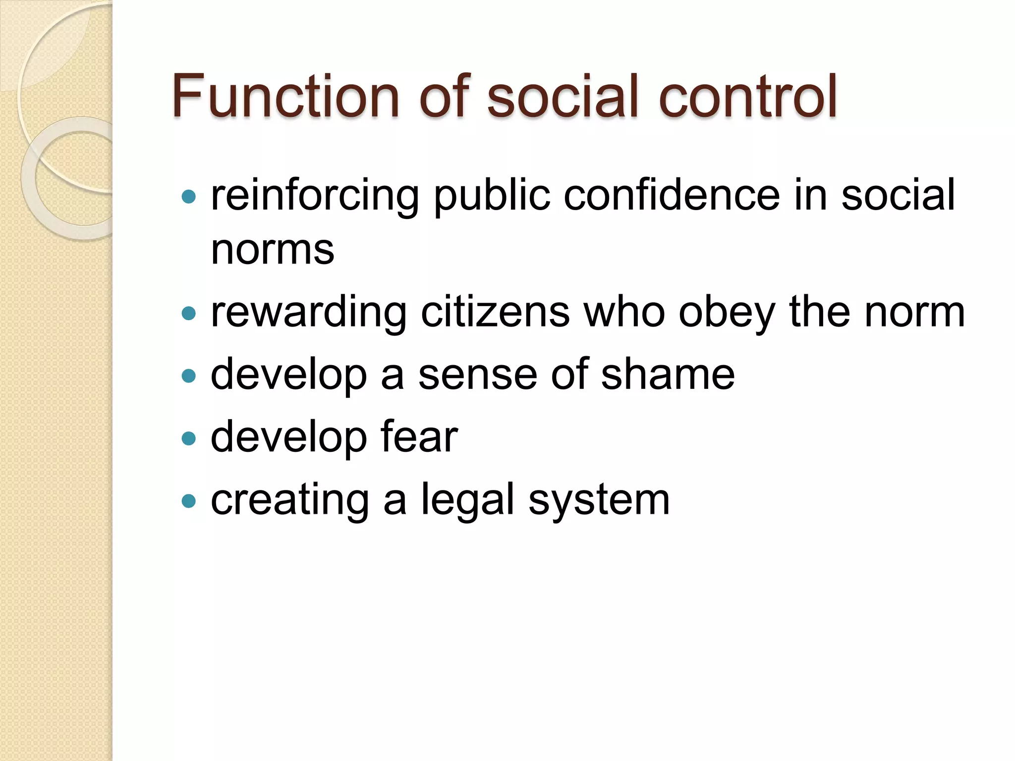 Social deviance and social control xi | PPTX