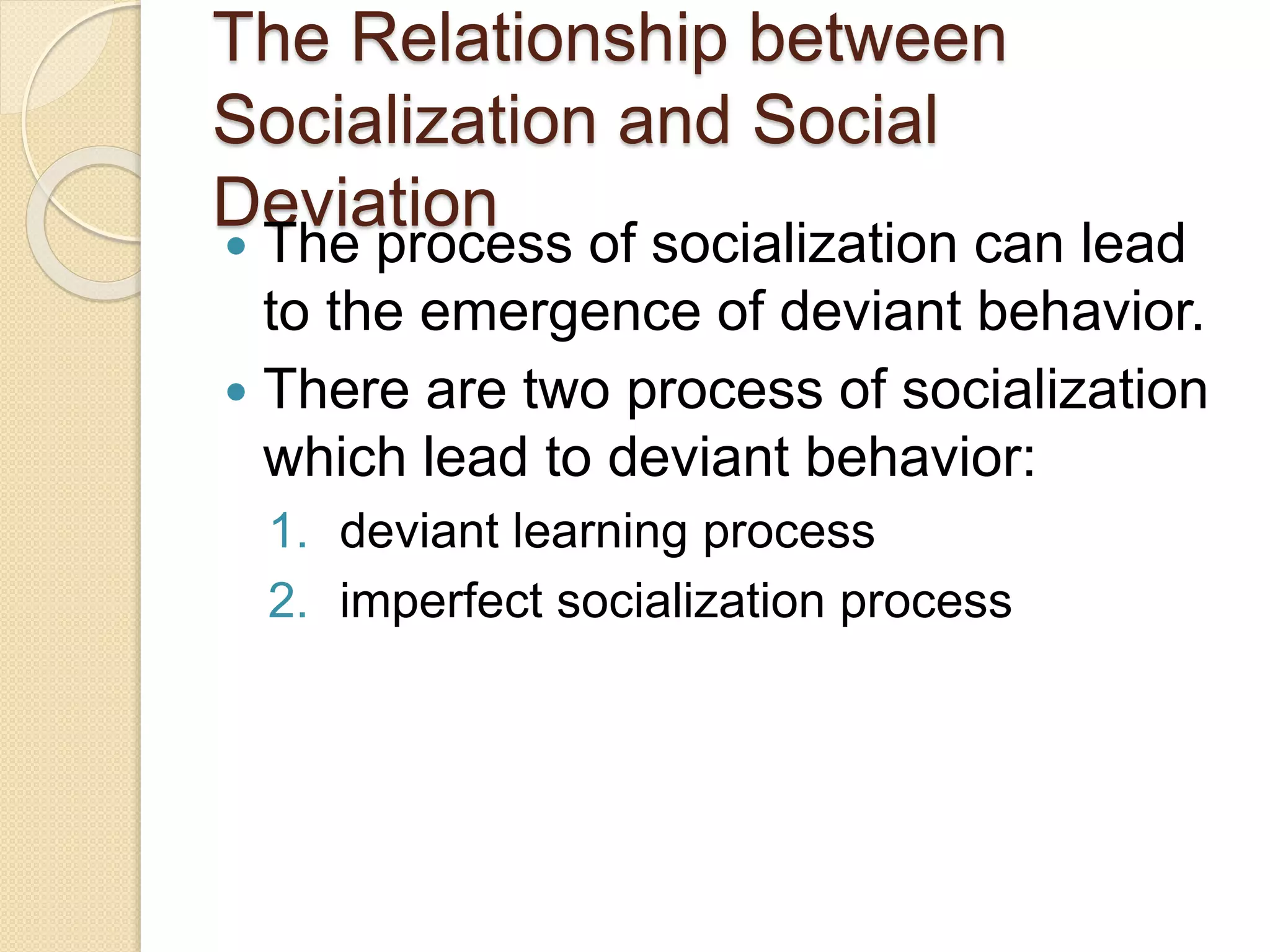 Social deviance and social control xi | PPTX