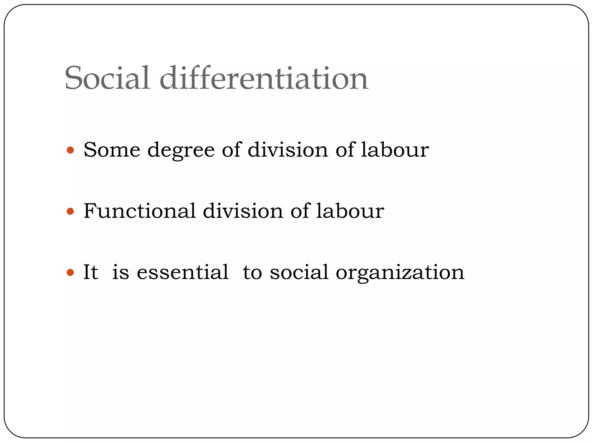 Social differentiations (Sociology) | PPTX