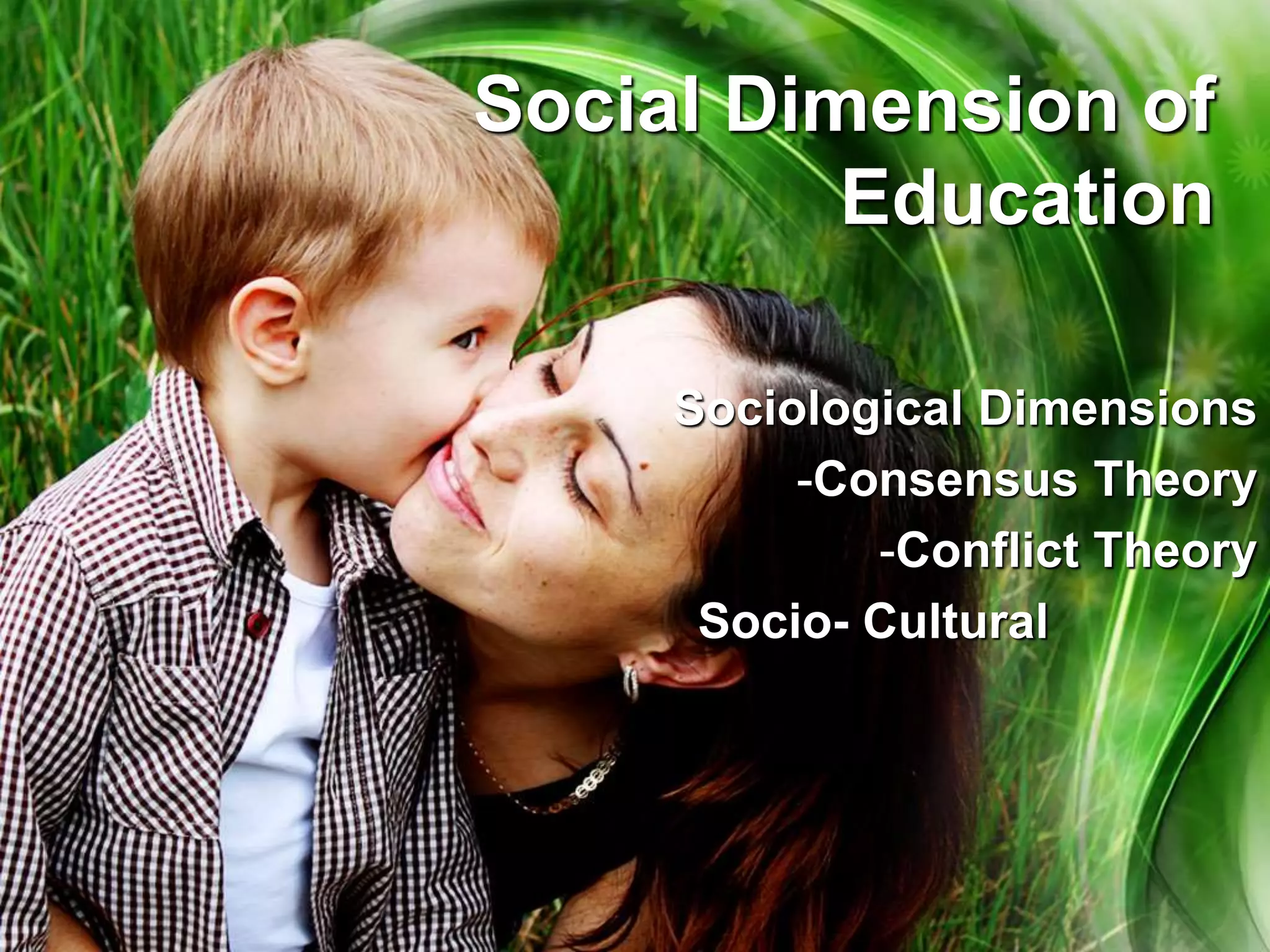 Social dimension of education | PPTX