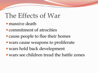 Social dimensions peace theme 4 challenging the war system | PPTX