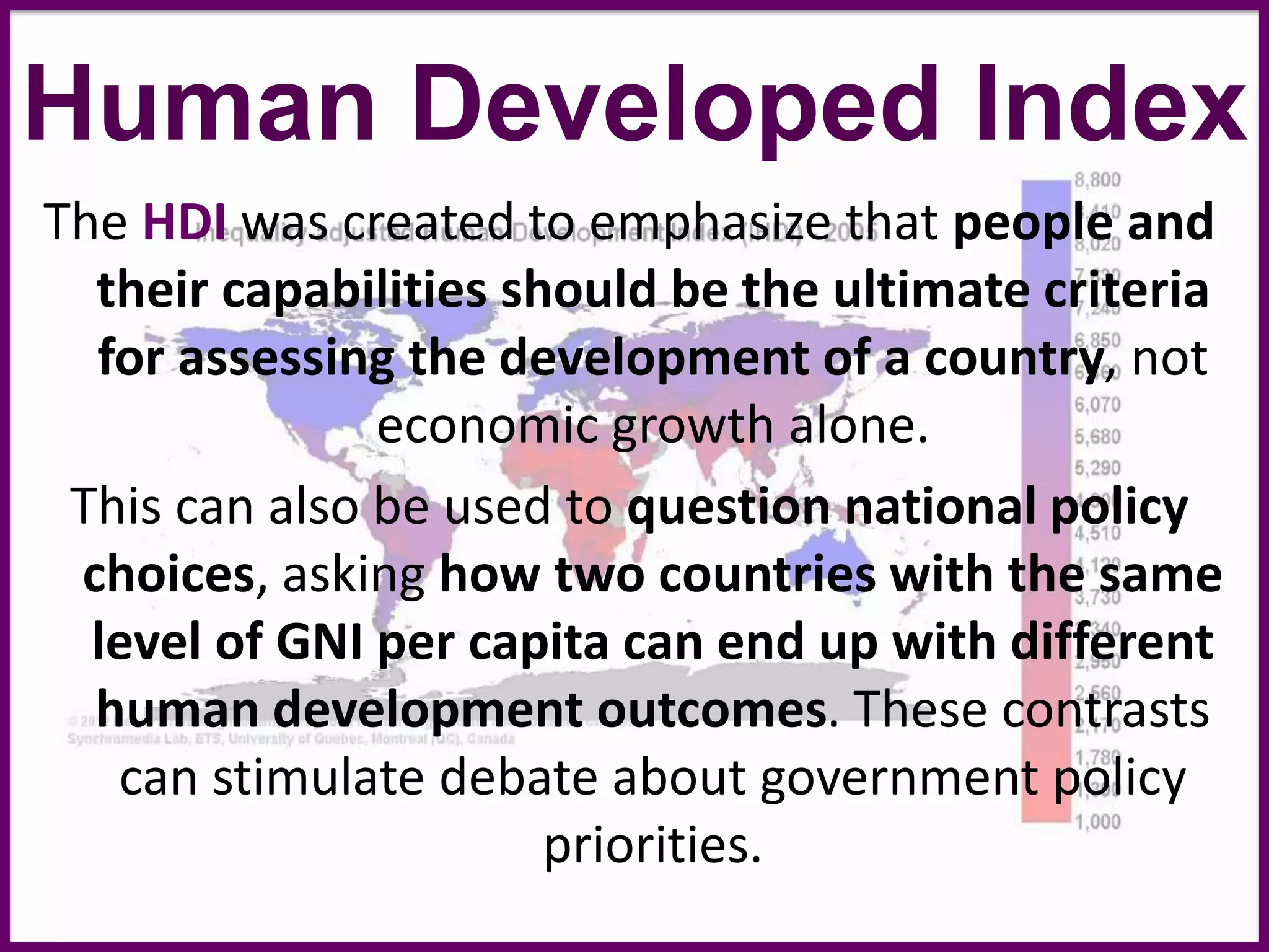HUMAN DEVELOPMENT INDEX | PPT